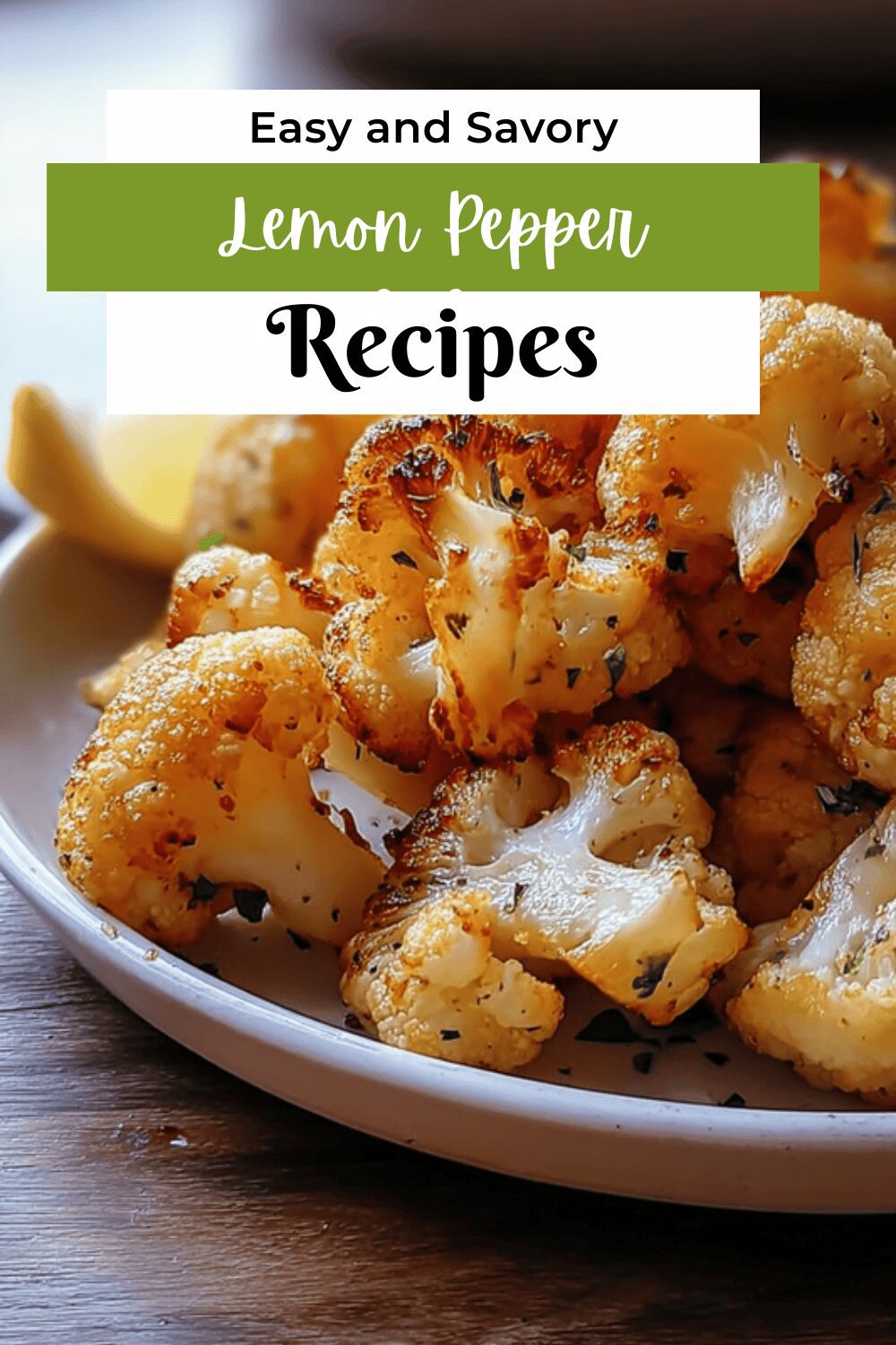 Lemon Pepper Cauliflower Recipe For Crispy Vegan Wings