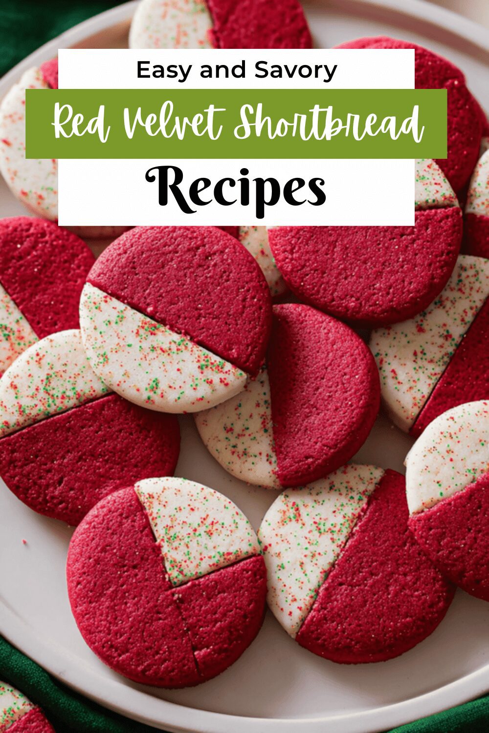 Red Velvet Shortbread Cookies Recipe With Crisp Texture
