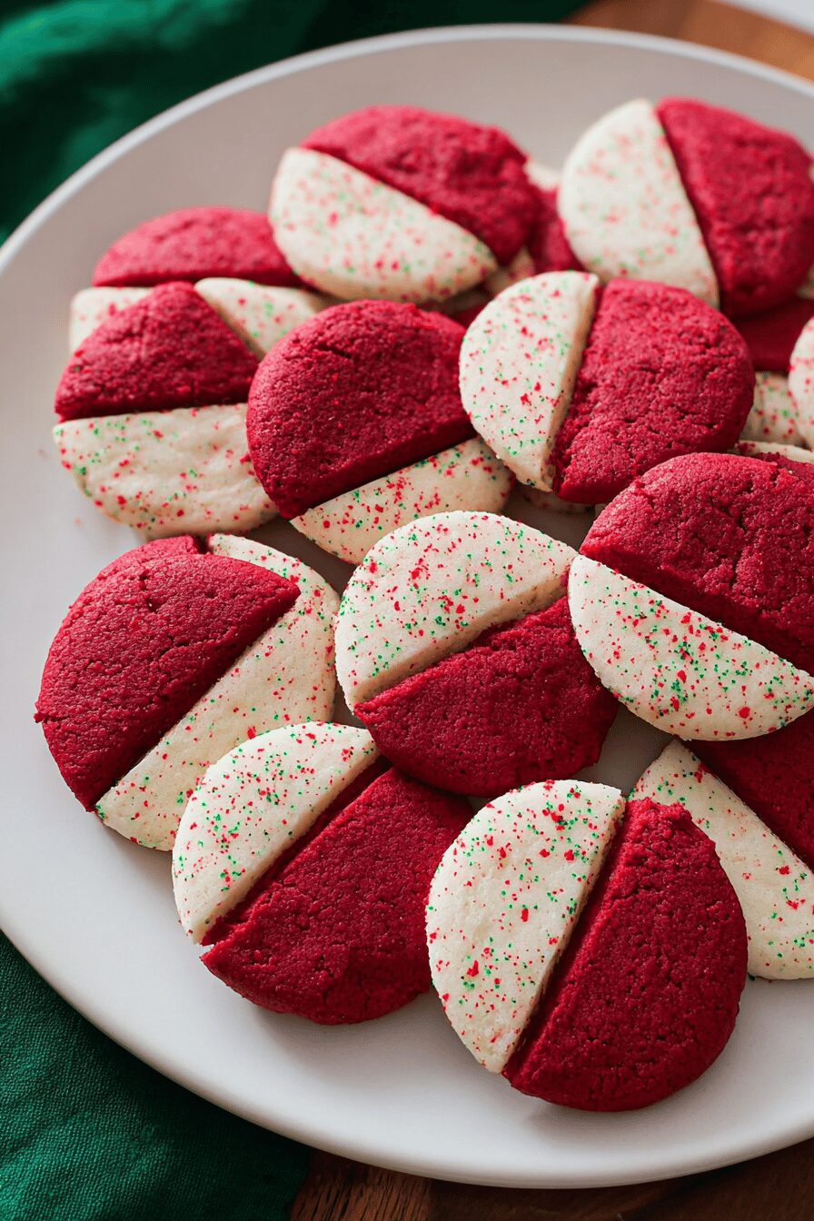 Red Velvet Shortbread Cookies Recipe With Crisp Texture