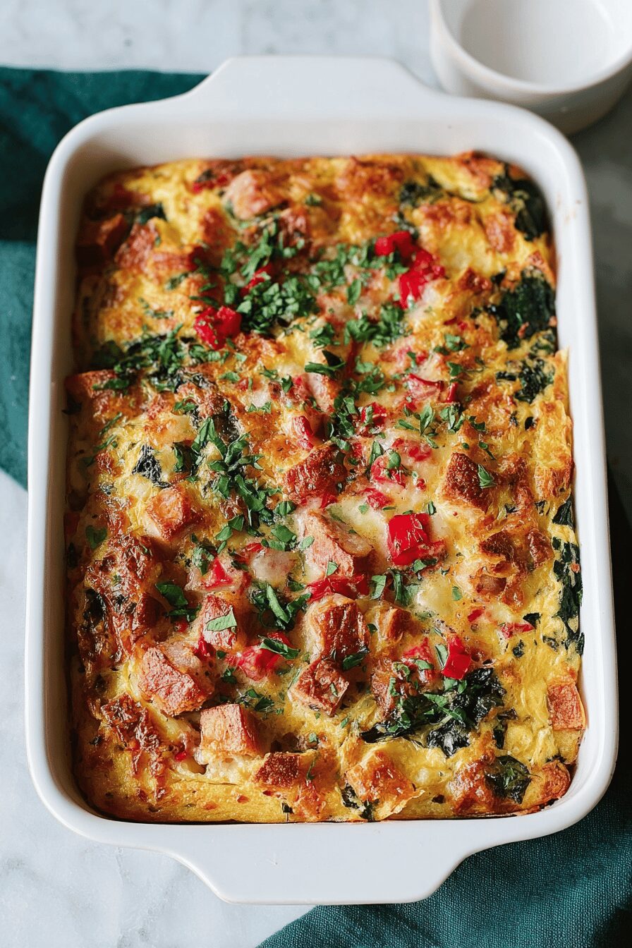 Strata Recipe For A Savory Baked Egg Breakfast Casserole