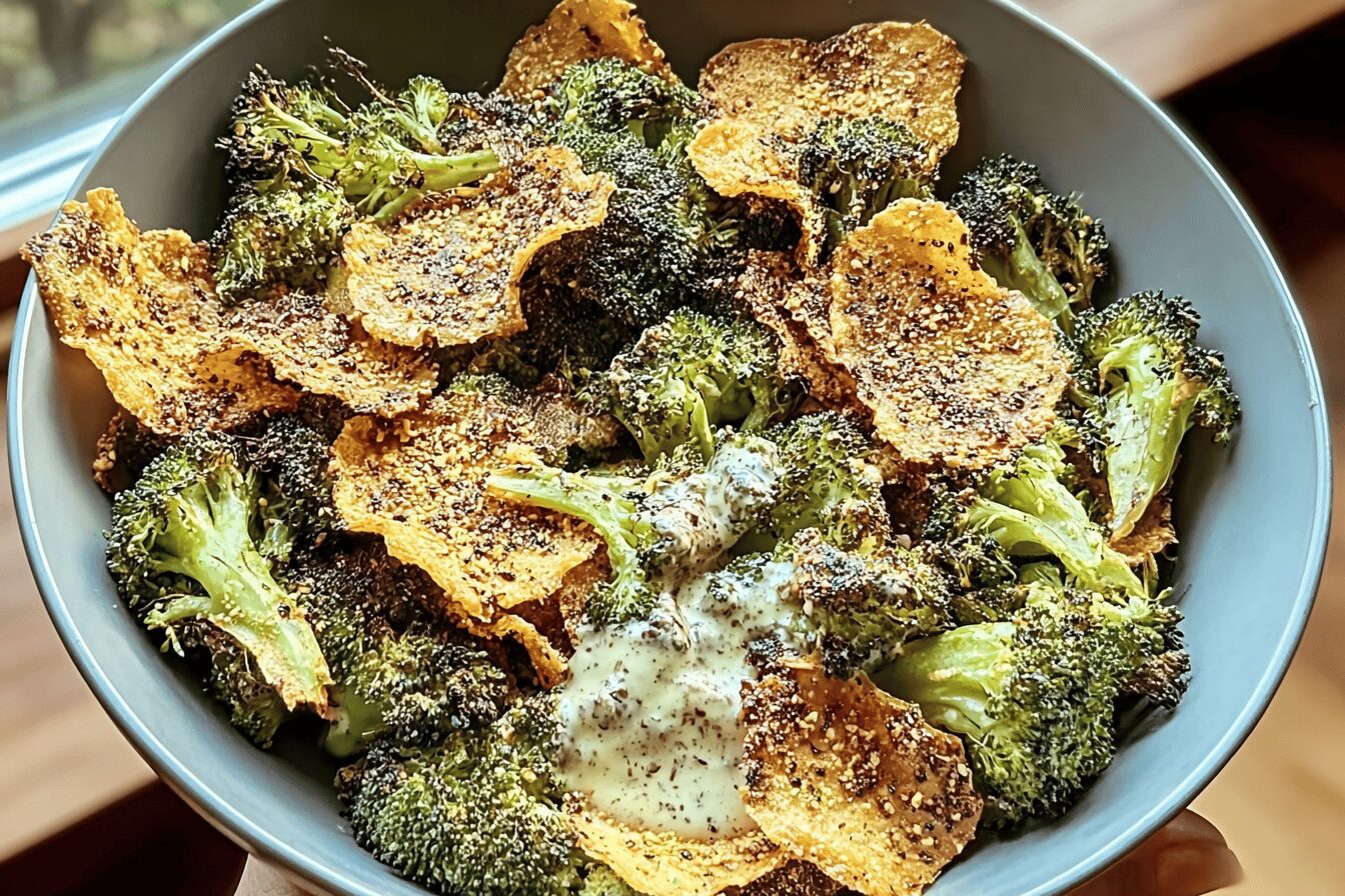 Crispy Smashed Broccoli Chips Recipe For Healthy Snacks