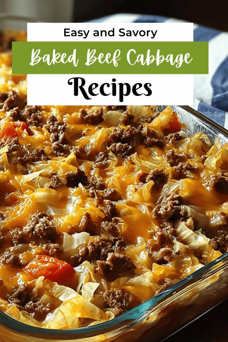 Baked Beef Cabbage Recipe With Savory Layers And Easy Prep