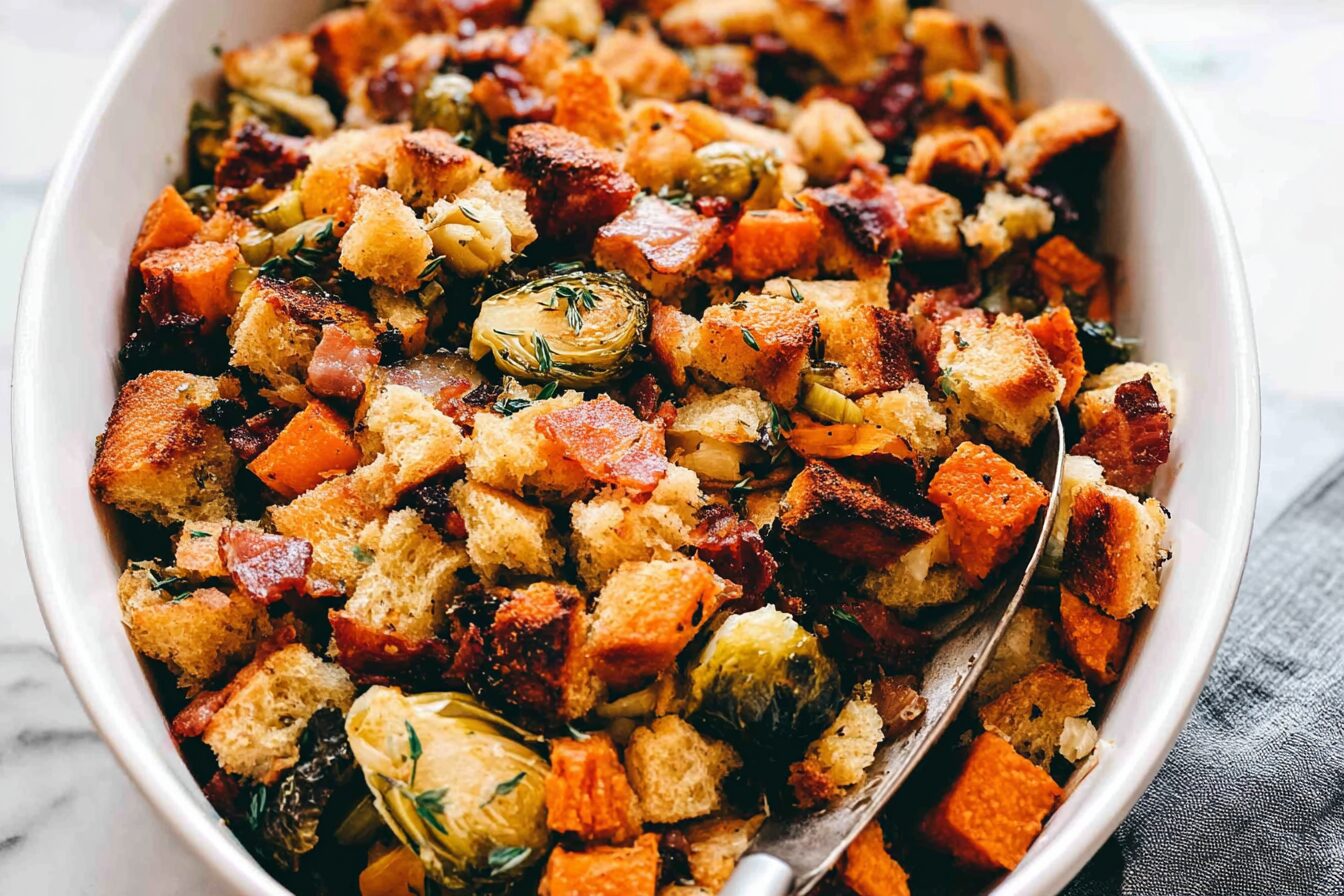 Delicious Roasted Autumn Vegetable Stuffing Recipe