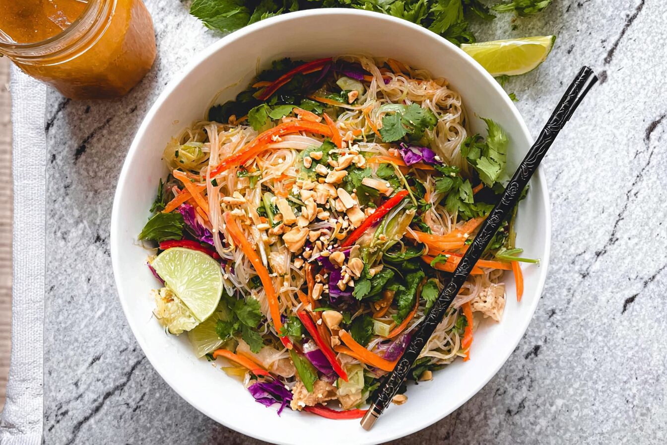 Spring Roll In A Bowl Recipes With Fresh Veggies And Sauces
