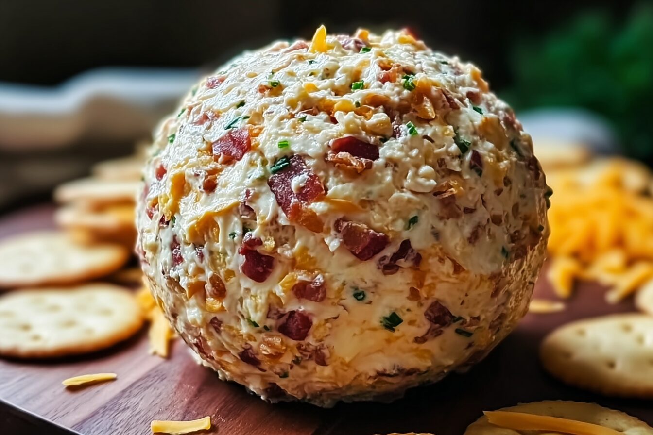 Cowboy Cream Cheese Ball Recipe With Bacon And Herbs