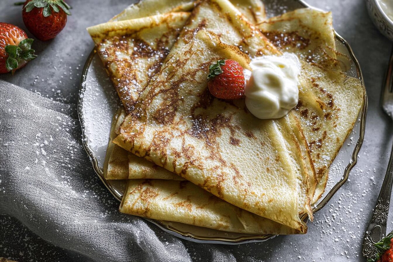 Crepes: Easy Homemade Recipe With Step By Step Video
