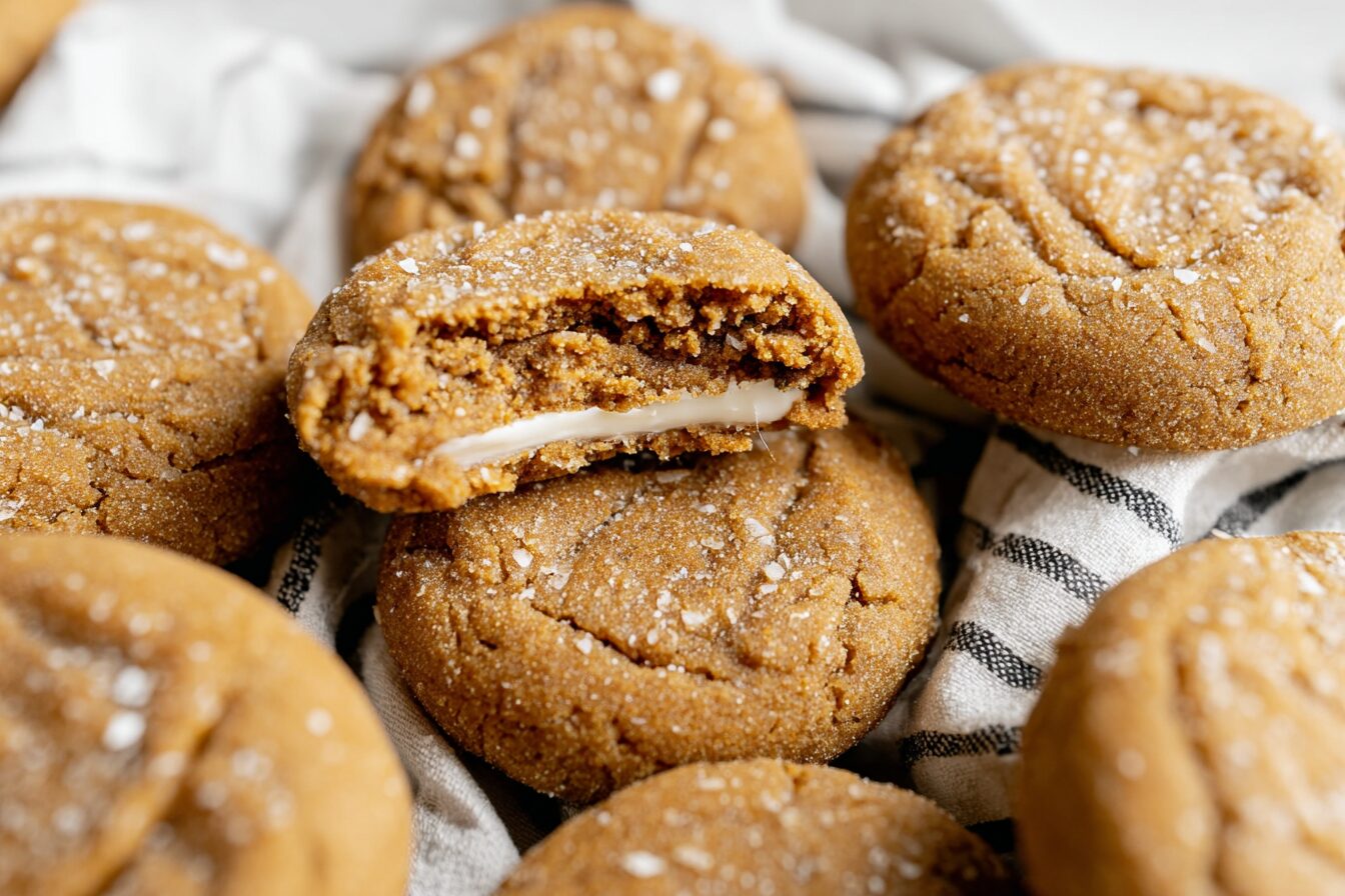 Mini Gingerbread Cheesecake Cookies Perfect Holiday Recipe