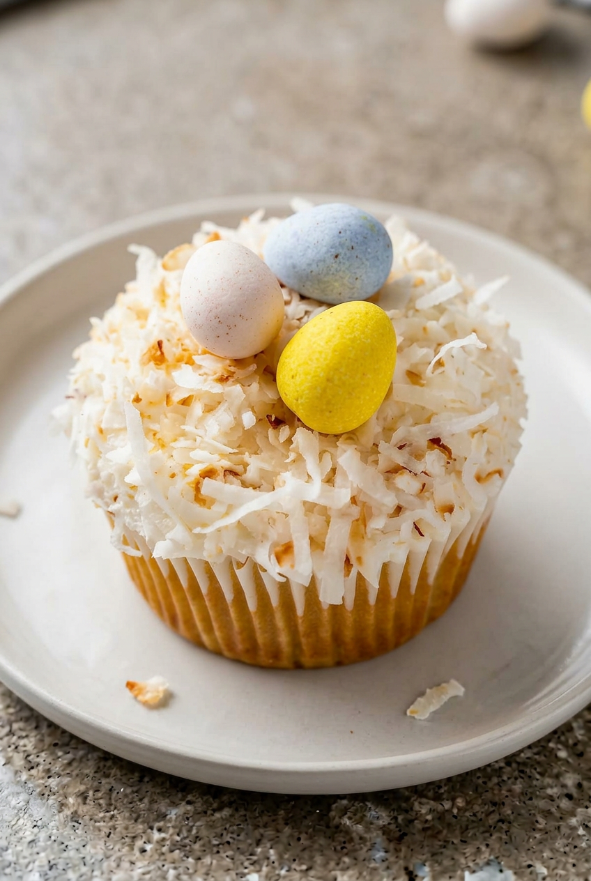 Moist Coconut Cupcakes With Creamy Coconut Ermine Frosting