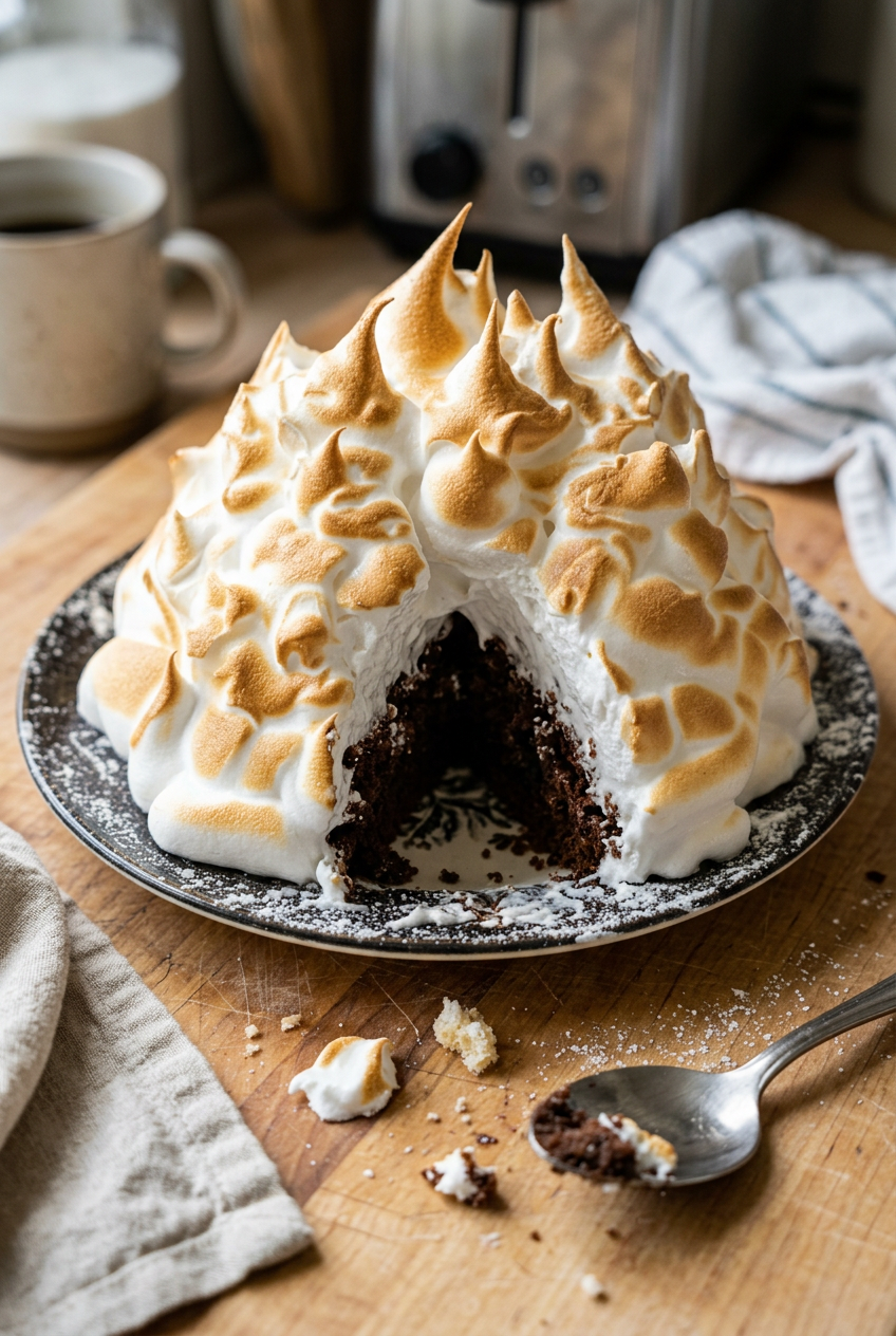 Baked Alaska With Brownie Recipe: Impress Your Guests